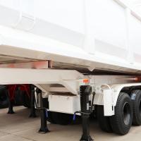 China 351-450hp Half Pipe Rear Dump Truck Trailer Tipper Semi Trailer with 4 Axles 40cbm 80tons for sale