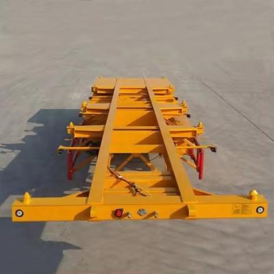 China 007 Manufacture 3axles 40FT Skeleton Chassis Semi Trailer for Port Transportation for sale