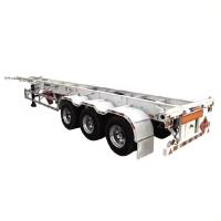 China ISO9001 Certified 50T Load Capacity 80T Skeleton 40FT Container Cargo Truck Semi Trailer for sale