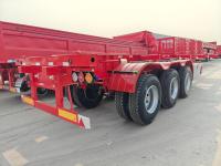 China 3 Axis 40 FT Skeleton Semi Trailer with 12 Tires and ABS Anti-lock Braking System for sale