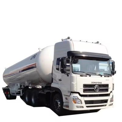 China Flatbed Semi Trailer Tank for Heavy Duty Fuel Storage Natural Gas LPG Gas Tanker Truck for sale
