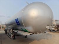 China Customized Flatbed Gas Tanker Semi Trailer for LPG and Natural Gas Transportation for sale