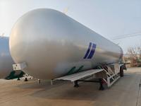 China 3axle 13ton Gas Fuel Oil Semi Trailer for Tanzania Market Used Fuel Tanker Trailer for sale