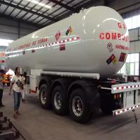 China Heavy Duty Steel Grade 54000L LPG Gas Semi Trailer for Safe Transportation Needs for sale