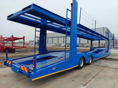 China 2 3 Axles Small Double Deck Auto Transport Car Hauler Carrier Semi Trailer Medium Duty for sale