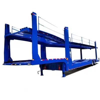 China Self-dumping 6 Units Double Deck Auto Hauler Car Carrier Car Transport Semi Trailers for sale