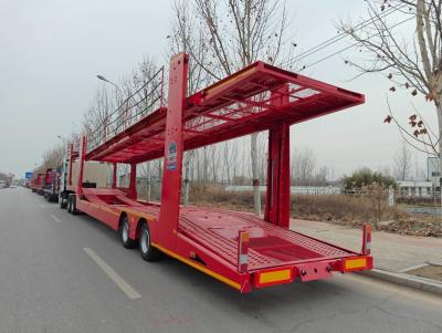 China 50T Loading Weight Hydraulic 2 Axle Semi-Trailer Car Carrier for Auto Cdv MPV SUV for sale