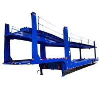 China Double Deck Hydraulic Lifting Semi Trailer for 6/8/10 Cars Transportation for sale