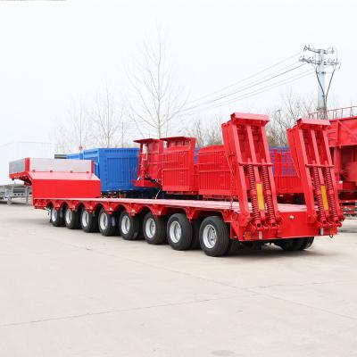 China 4 Axles CCC Certified Low Bed Trailer Truck Semi Trailers for Excavator Transporting for sale