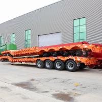 China BPW/Fuwa Axles Low Bed Semi Trailer for 50T Load Capacity Transportation Requirements for sale