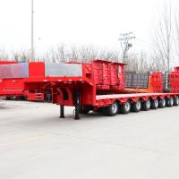 China 80t 100 Tons Low Loader Heavy Duty Excavator Transport Trailer Truck Semi Trailers for sale