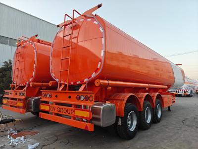 China 40cuber Aluminum Alloy Liquid Fuel Tanker Trailer with ABS Anti-lock Braking System for sale