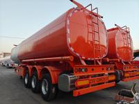 China 40cuber Aluminum Alloy Liquid Fuel Tanker Trailer with ABS Anti-lock Braking System for sale