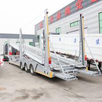 China Grade Heavy Duty 3 Axle Low Bed Semi Trailer 40FT with Wheel Base 8000-9000mm for sale