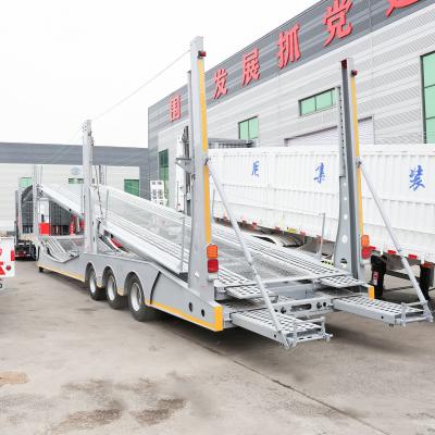 China 13000x2500-3000x1650mm Steel 4 Axles Low Bed Semi Truck Flat Bed Trailer for Saudi Arabia for sale