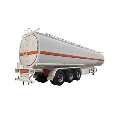 China Aluminum Alloy Oil Tank Semi-Trailer with 50T Load Capacity and API Air Operated Valve for sale