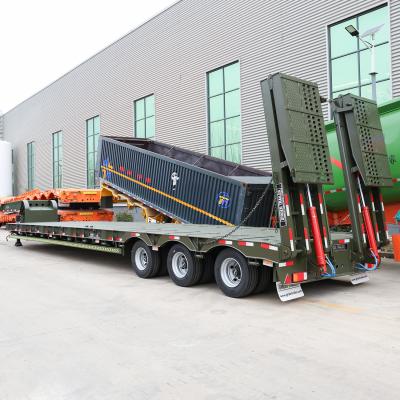 China Low Bed Semi Trailer The Best Choice for Heavy-Duty Transport ISO/TS16949 Certified for sale