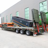 China Low Bed Flatbed Trailer ISO/TS16949 Certified for Heavy Equipment Transport and More for sale