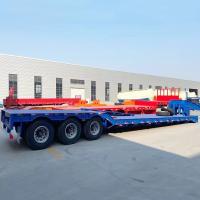 China Two Years After-sales Service 4 Axles Heavy Duty Lowbed Semi Trailer for Your Business for sale