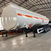 China 54-60 Cbm 6 Compartment Diesel Oil Fuel Tank Trailer with Leaf Spring Suspension System for sale
