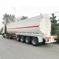 China 3 Axle Heavy Duty Diesel Aluminum Oil Fuel Tanker Tank Truck Semi Trailer with 12 Tire for sale