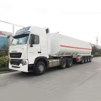 China Leaf Spring Suspension 35000L Fuel Tank Semi Trailer for Oil and Diesel Flatbed Type for sale