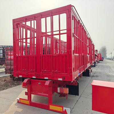 China Cargo Trailer Fence Trailer Side Wall with Jost Kingpin No ABS Anti-lock Braking System for sale