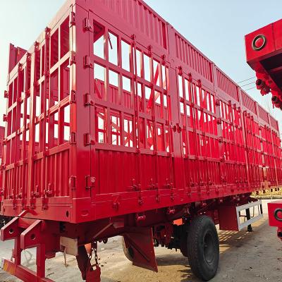 China Wall Trailer Fence Cargo Truck Grid Positions for Semi-Trailer 40t within 002 3 Axles for sale