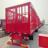 China Flatbed Fence/Stake Box Truck Semi Trailer for Bulk Cargo/Livestock/Cattle/Grain Transport for sale
