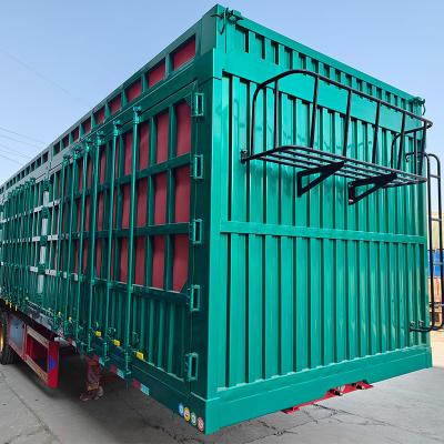 China 3 Axles 4 Axles Steel Side Wall Fence Cargo Semi Trailer with and Not Self-dumping for sale