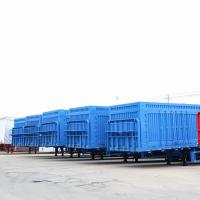 China Deck Cargo Fence Semi Trailer with Not Self-dumping Function for sale