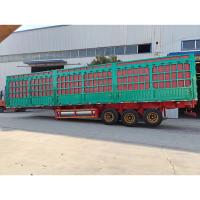 China Design Fence Stake Side Wall Semi-Trailer Flatbed Semi Trailer with Jost Kingpin for sale