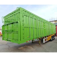 China Leaf Spring Suspension Steel Semi Trailer for Tri Sale Container Cargo Fence for sale