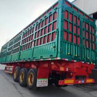 China Steel Cargo Fence Semi Trailer for Bulk Goods Transport No ABS System Required for sale