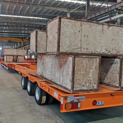 China Heavy Duty Multi Axles Hydraulic Steering Lowbed Semi Trailer for Special Transport for sale