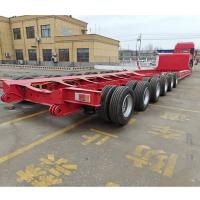 China Good Tri-Axle 40FT 20FT Flatbed Container 60 Tons Truck Trailer for Your Requirements for sale