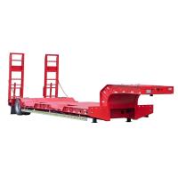 China Wabco Braking Valve Equipped Heavy Duty Multi Axles Gooseneck Low Bed Smi Trailer for sale