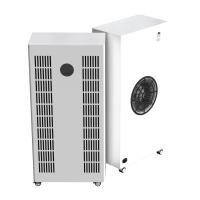 China 1600 square feet Odor Air Purifier White Air Cleaner For Smells HEPA Filter for sale