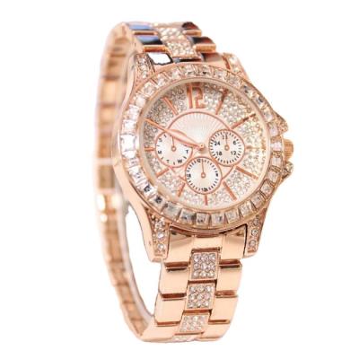 China 3BAR Alloy Quartz Watch 38mm Rose Gold Watches For Women Diamonds for sale