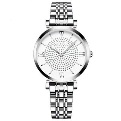 China Silver FCC 32mm Analog Watch For Women OEM Japan Movt Stainless Steel for sale