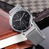 China 42mm Waterproof Chronograph Watch Mesh Belts for sale