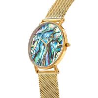 China 1.4 Inch Quartz Ladies Wrist Watch Minimalist Sea Shell Dial Oem for sale