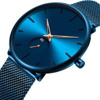 China Sliver 3BAR Alloy Quartz Watch Stainless Steel Custom Logo Watch OEM for sale