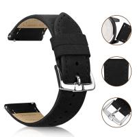China 0.7 Inch Handmade Leather Watch Straps 20g Genuine Leather Watch Band Retro Colors for sale