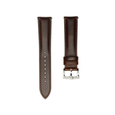 China 16mm Brown Leather Watch Band Business 20mm Quick Release Watch Band for sale
