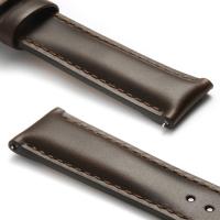 China 16mm Brown Leather Watch Band Business 20mm Quick Release Watch Band for sale