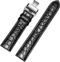 China Unisex 20mm Watch Band Strap 25g Brown Crocodile Watch Strap Genuine Leather for sale