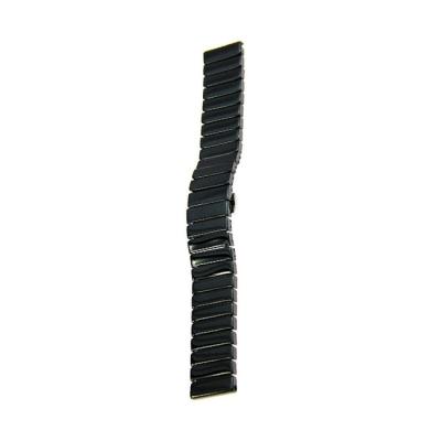 China Black 22mm Ceramic Watch Strap 20g Luxury 20mm Ceramic Watch Band for sale