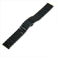 China Black 22mm Ceramic Watch Strap 20g Luxury 20mm Ceramic Watch Band for sale