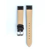 China Bamboo 16mm Brown Leather Watch Strap RoHS Wrist Watch Leather Belt for sale